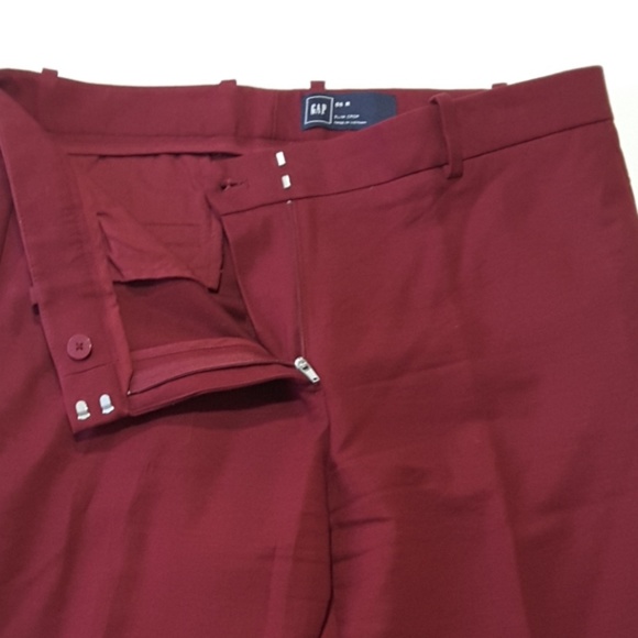 GAP | Pants & Jumpsuits | Burgundy Gap 6 Regular Slim Crop Trousers ...